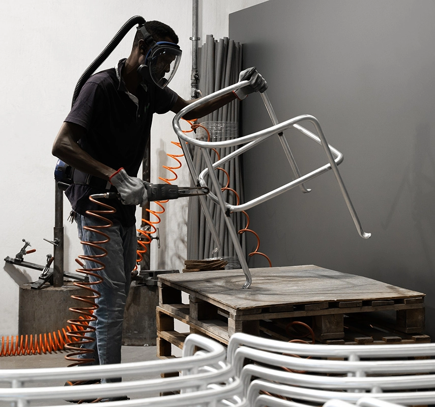 Pickling and satin finishing